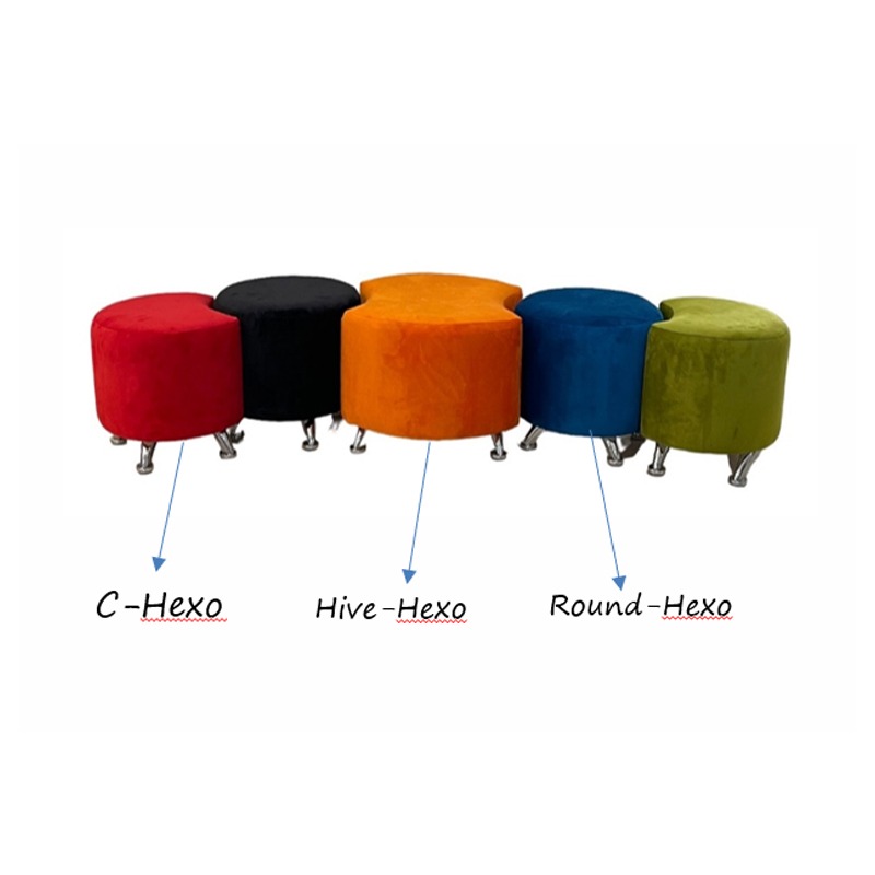 Hexagonal Pouffes – DO-II Designs